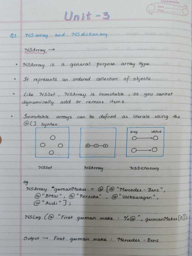 NSArray and NSDictionary | PDF | Vehicle Industry | Teaching Methods ...