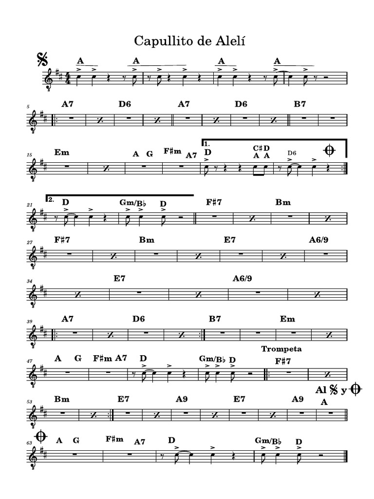 Capullito de Alelí - 2° Arreglo El Que Va | PDF