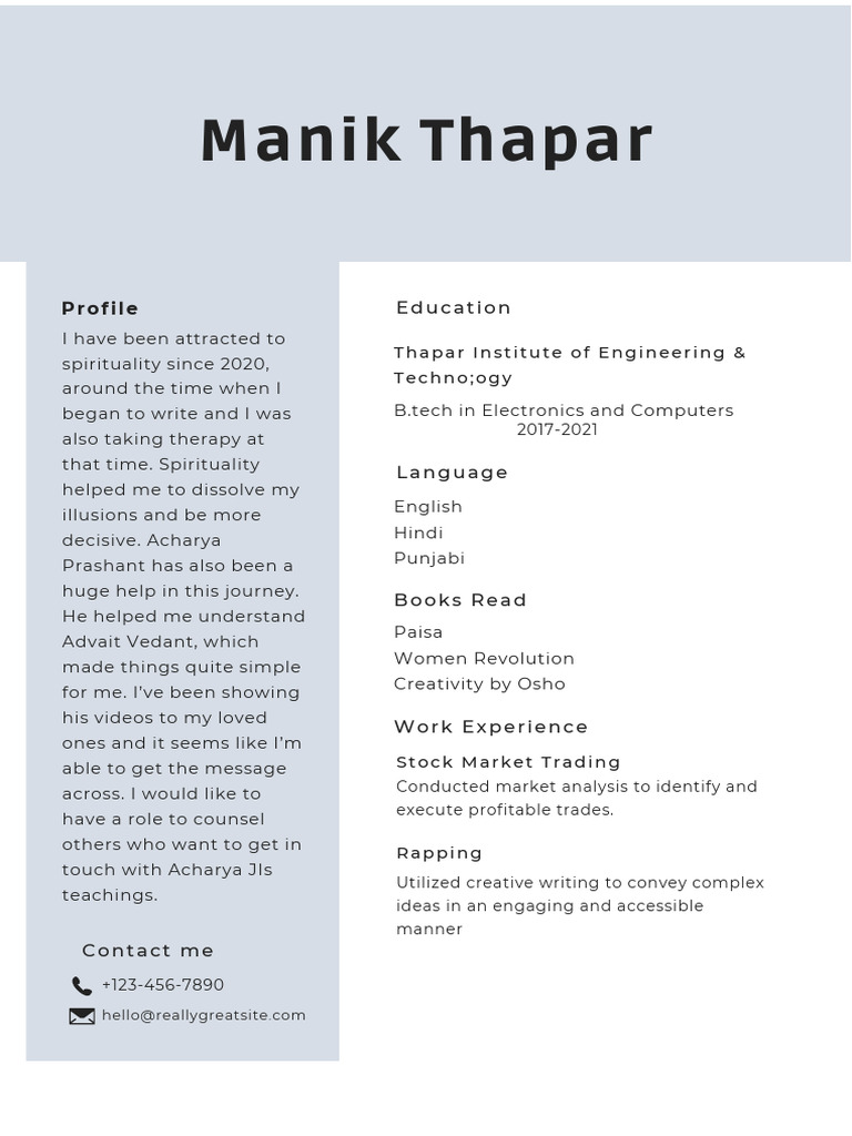 Manik Thapar (1) (1) | PDF