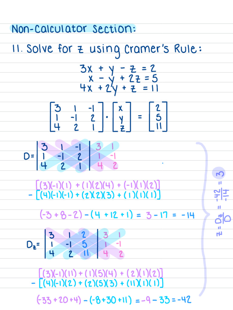 Matrices Homework Solutions 3 | PDF