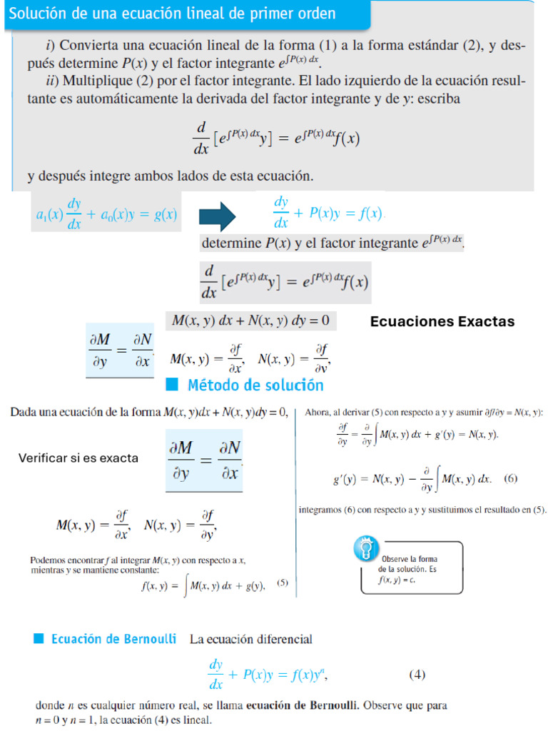 Formulario ED 1er Orden | PDF