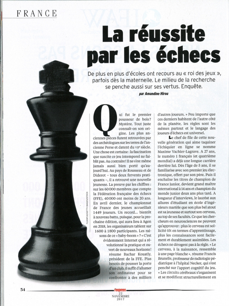 La Réussite Par Les Échecs | PDF