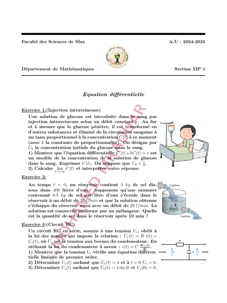 Fiche3 Equa Diff 240924 192131 | PDF