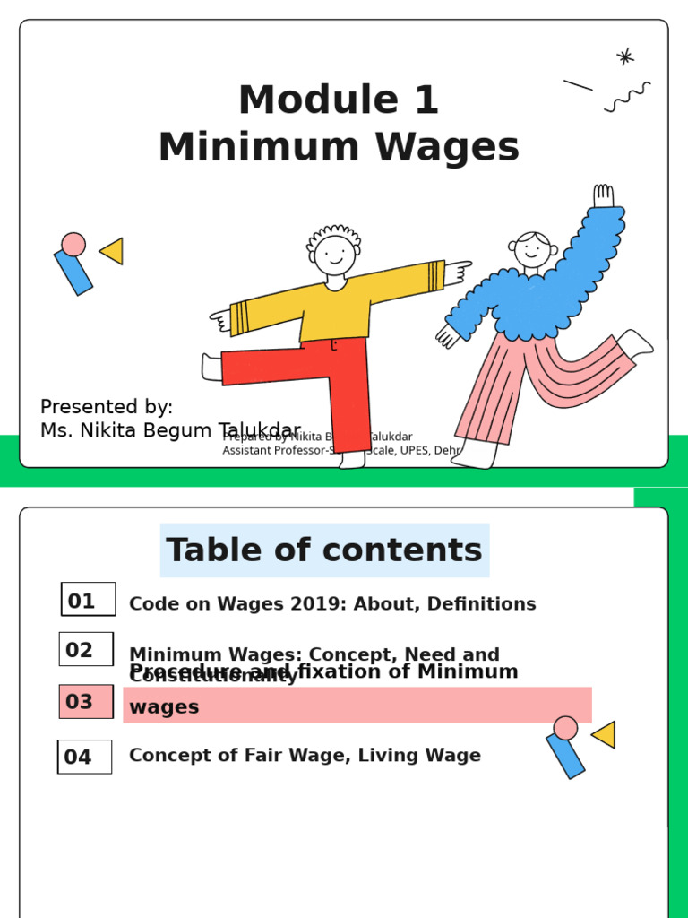 Module 2 Minimum Wages Fixation and Procedure | PDF