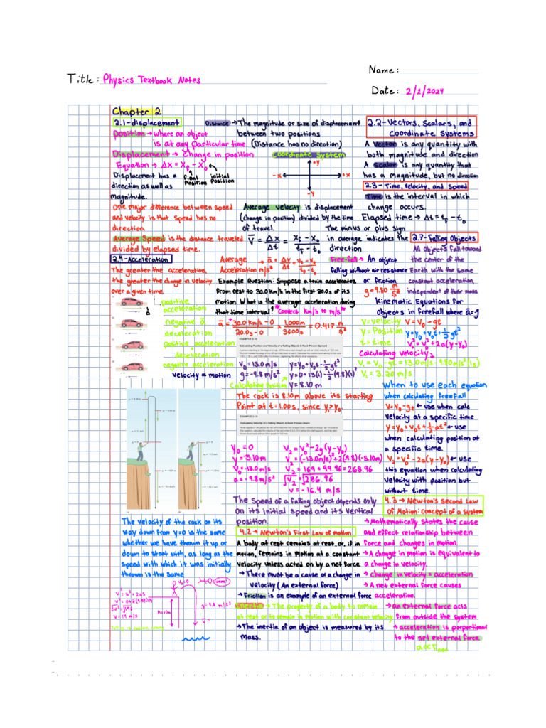 Physics Textbook Notes | PDF