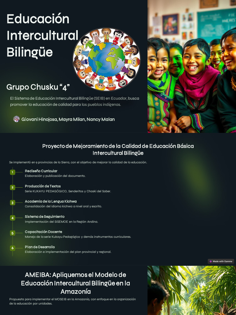 Educacion Intercultural Bilingue | PDF