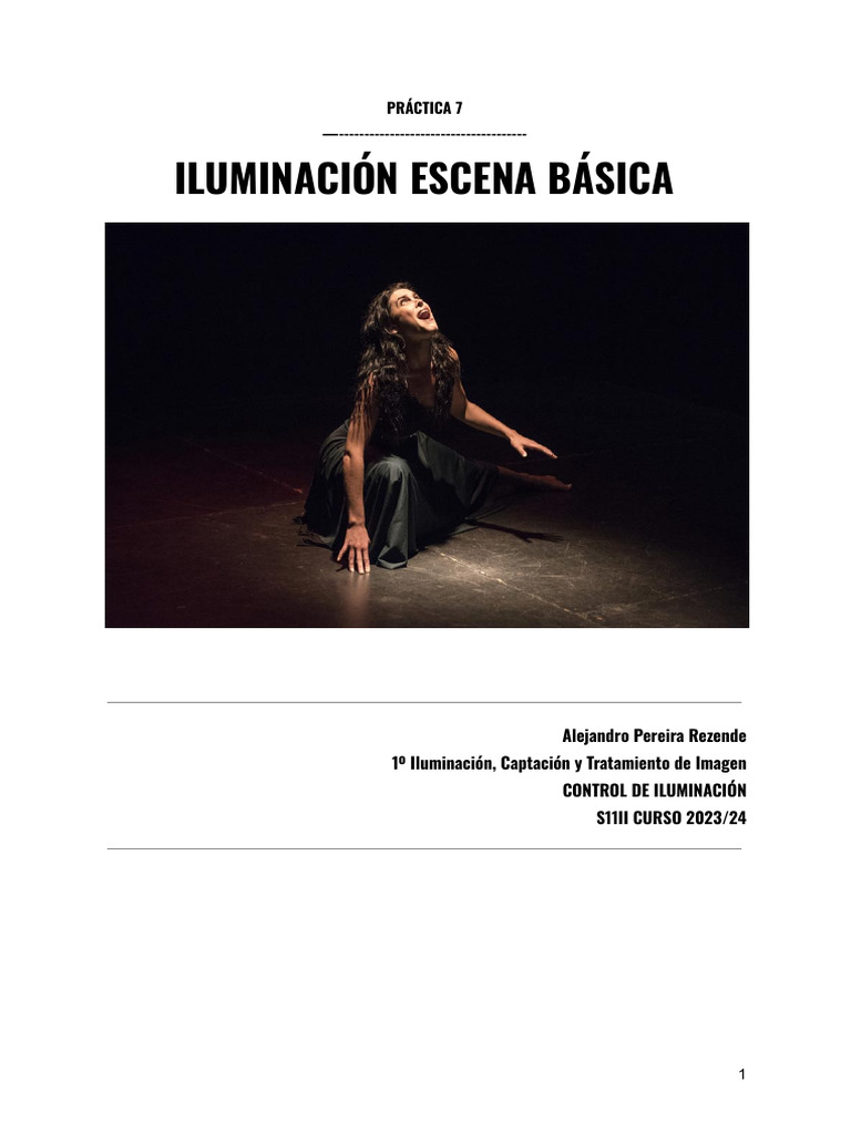 Escena básica iluminación | PDF