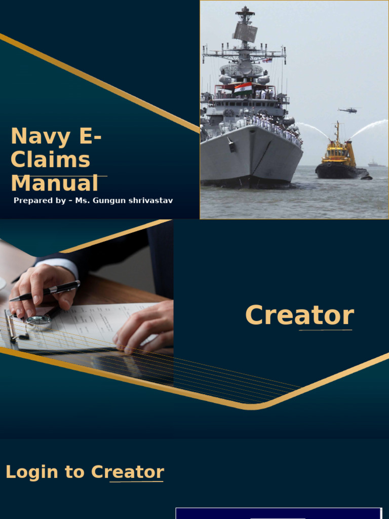 Navy E-Claims Manual of Creator | PDF