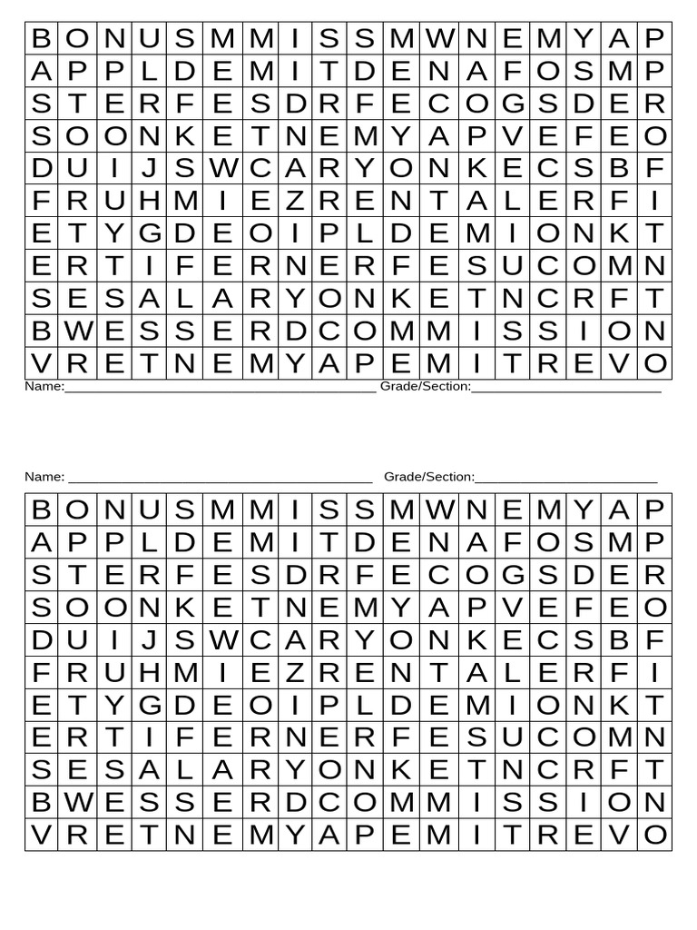 Scramble Words Tle | PDF