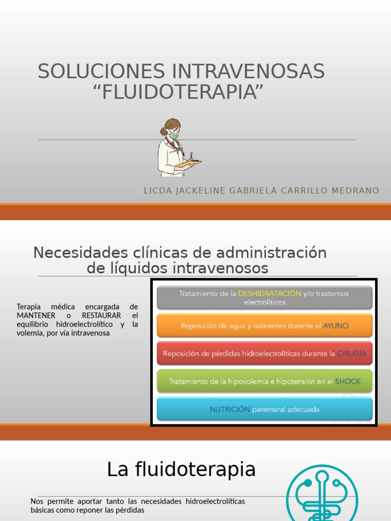 8.SOLUCIONES INTRAVENOSAS-FLUIDOTERAPIA | PDF
