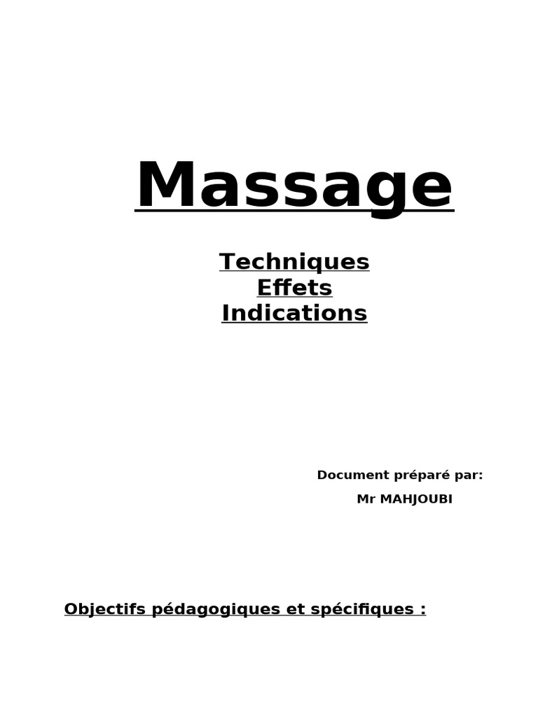 Massage | PDF