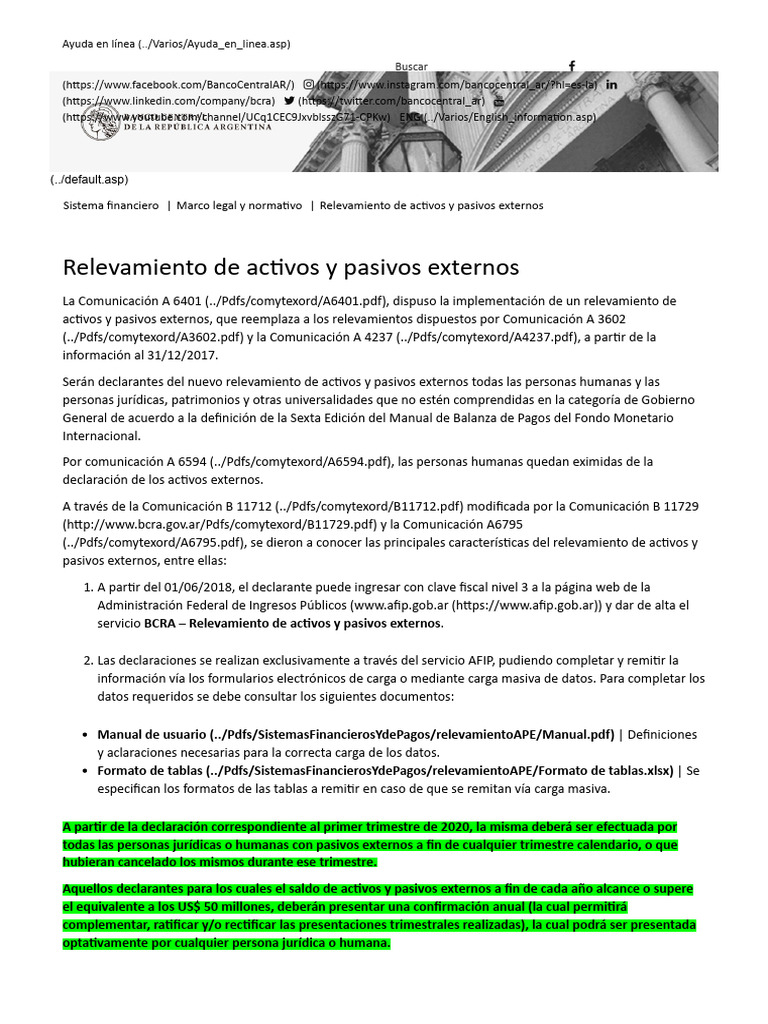 Web BCRA Original | PDF