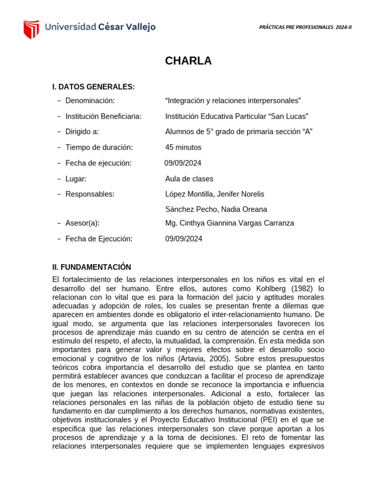 Charla 2 | PDF