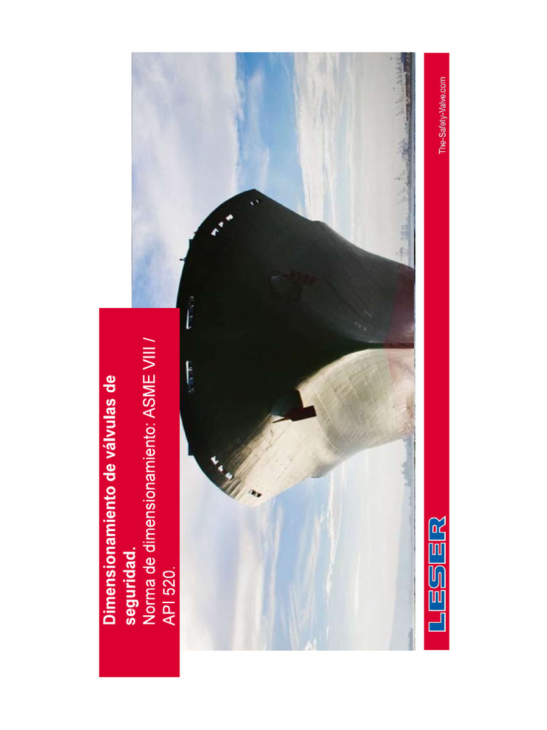 API 520 Dimensionamiento de Válvulas de Seguridad | PDF