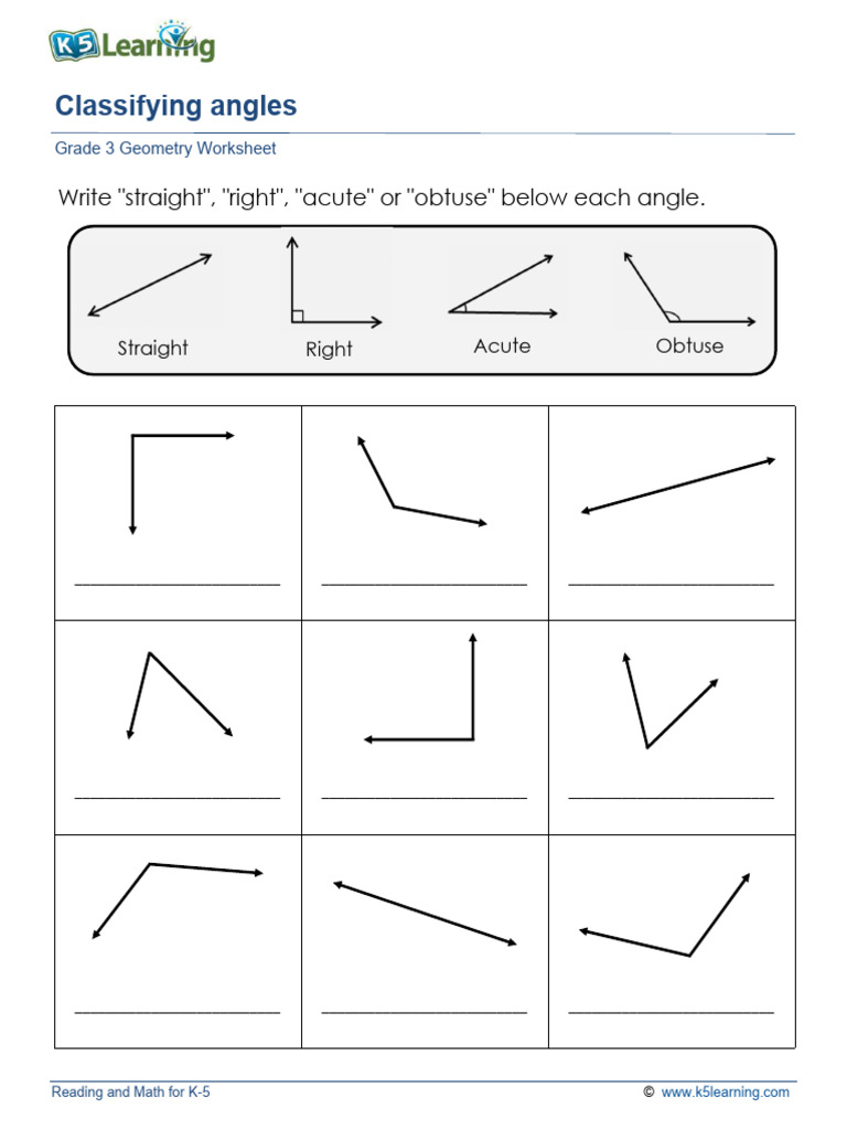 Classifying Angles 1 | PDF