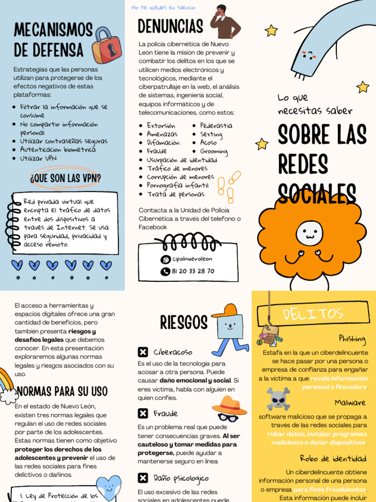 Triptico Sobre Las Redes Sociales | PDF