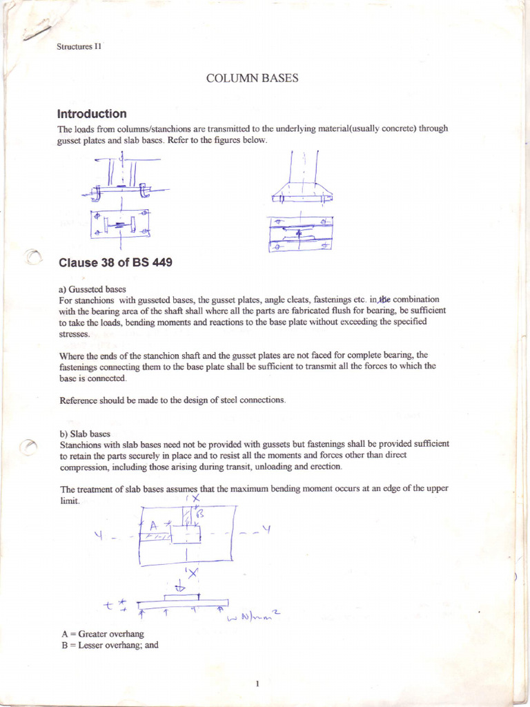 Column bases | PDF