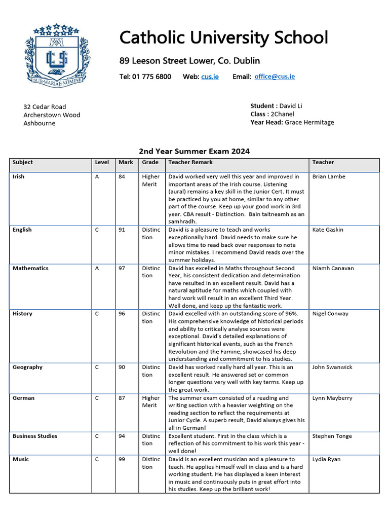 JC Report Template (VS) CUS No Attendance Details (6) - 15 | PDF