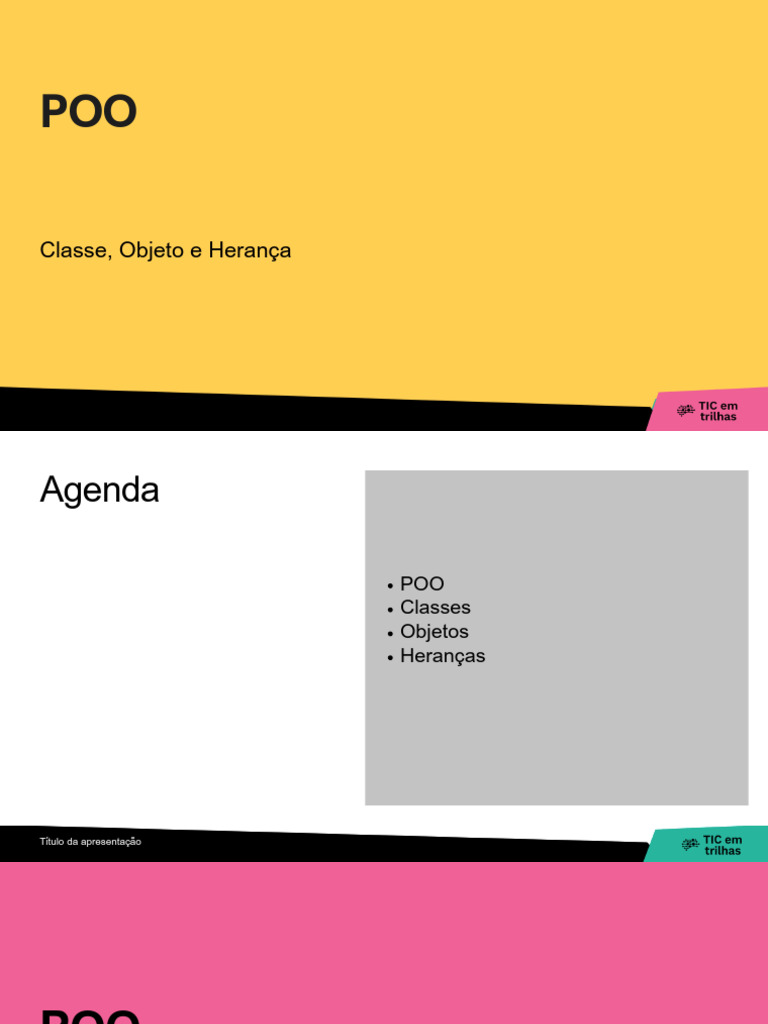Live4 POO Classe Objeto e Heranca - PPTX 20240526 105616 0000 | PDF