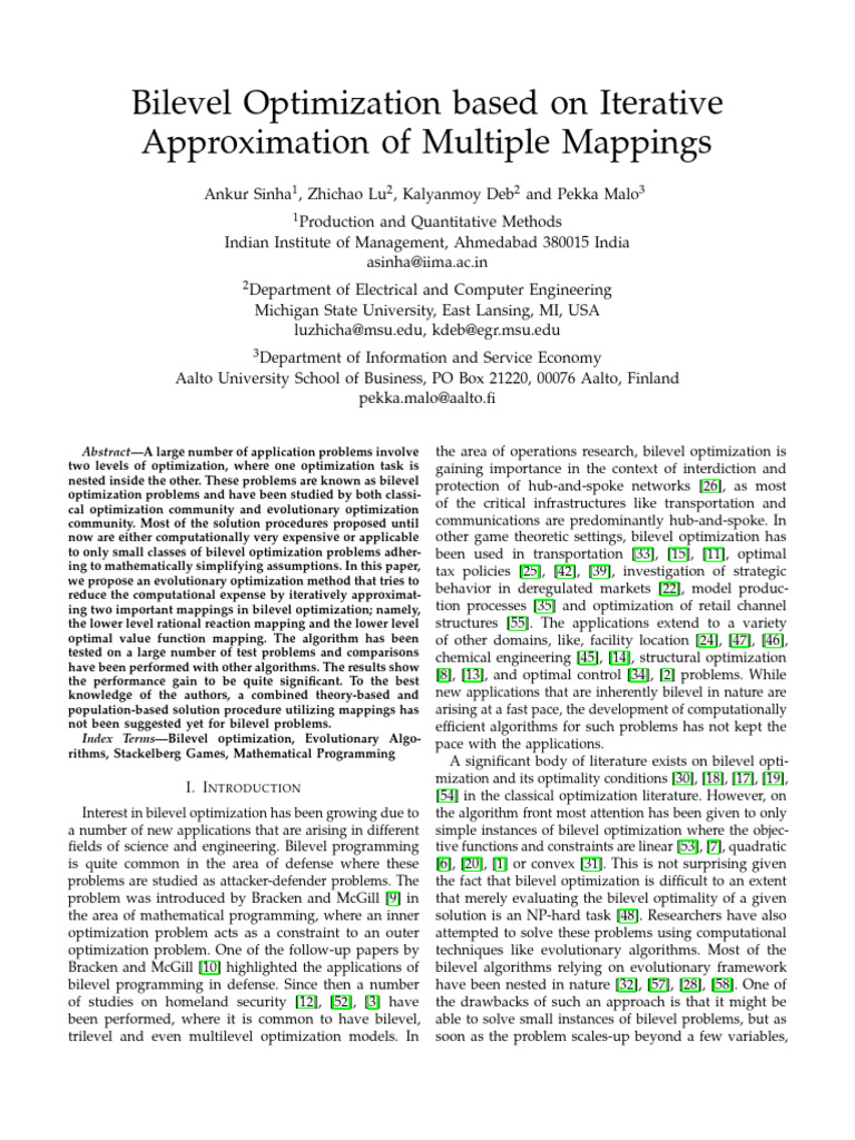 Bilevel Optimization Based On Iterative Approximation of Multiple ...