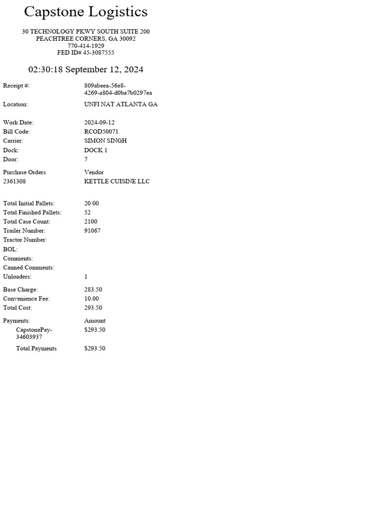 Scotlynn Receipt 0975042 | PDF