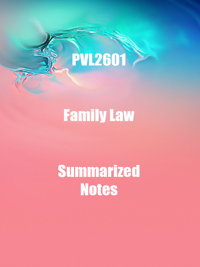 Family Law Overview and Key Concepts | PDF | Marriage | Politics