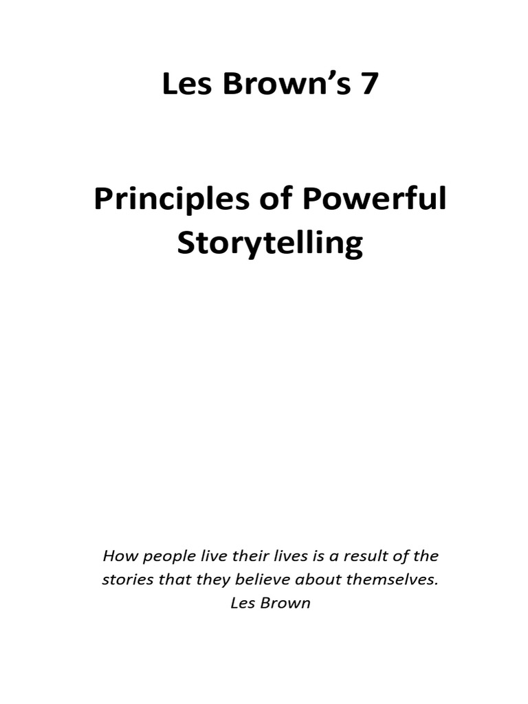 7 Principles of Storytelling-2 1-4861679 | PDF | Storytelling | Self ...