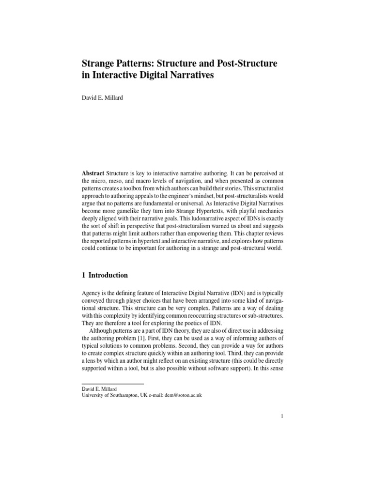 Strange Patterns | PDF