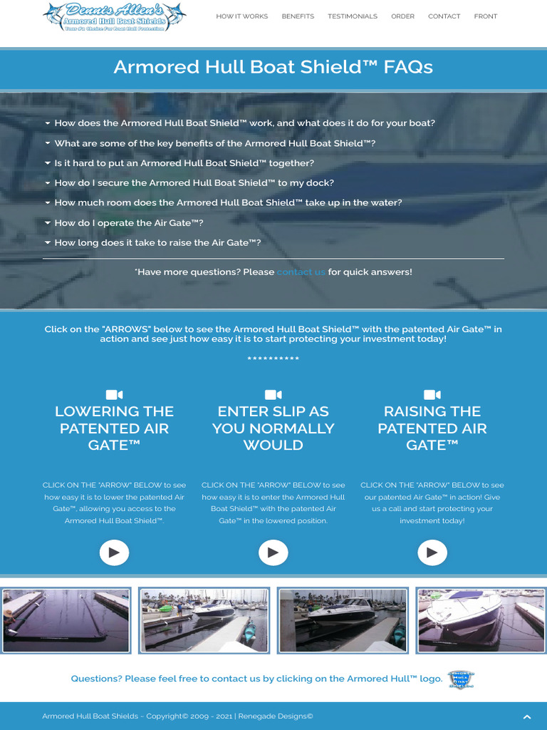 Armored Hull Boat Shield™ FAQs Armored Hull Boat Shields | PDF