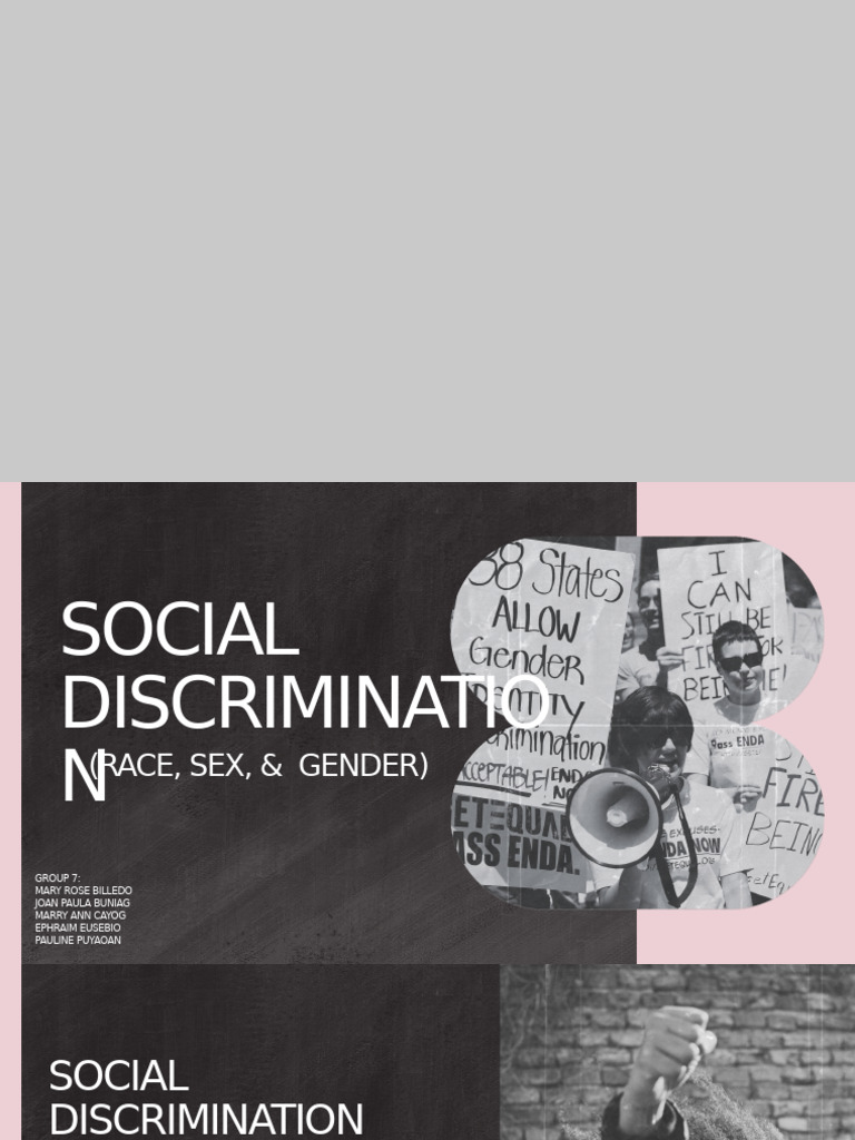 G7 - Social Discrimination | PDF