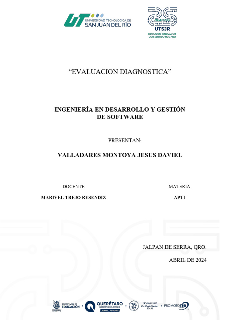 1erParcial_ ACT1_ EVALUACION DIAGNOSTICA | PDF 1erParcial_ ACT1_ EVALUACION DIAGNOSTICA | PDF