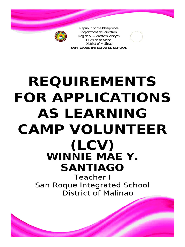 RPMS Cover Design Pink 7 Font - Victorika | PDF