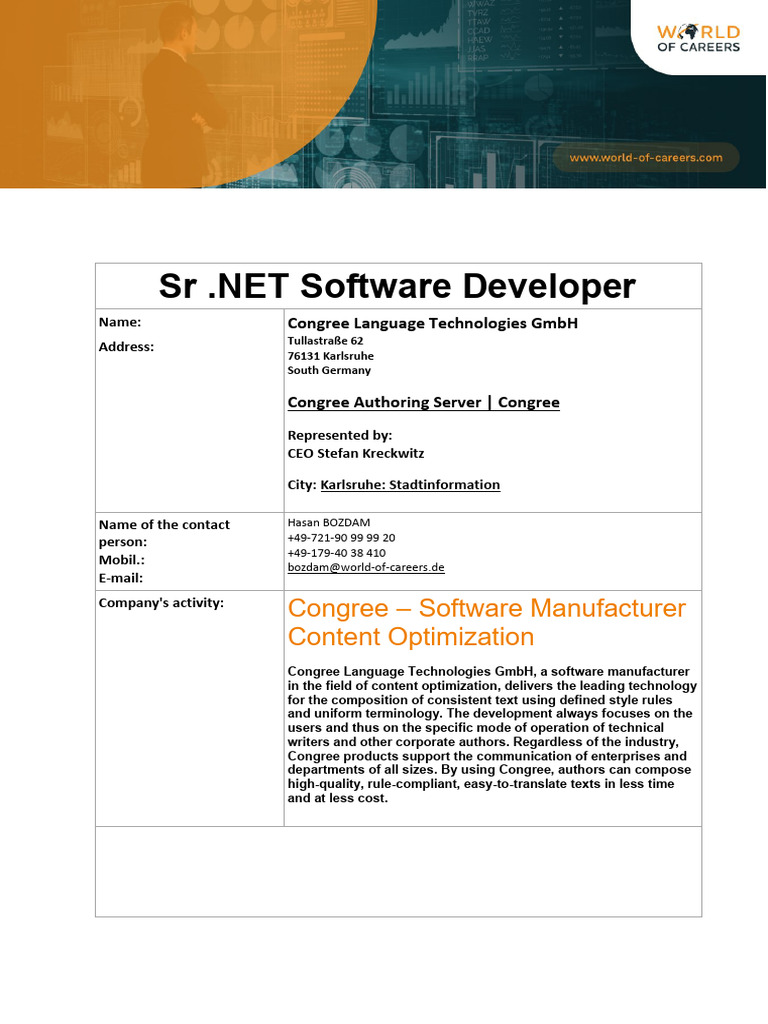 Job Description Sr. Full Stack Developer-1 | PDF