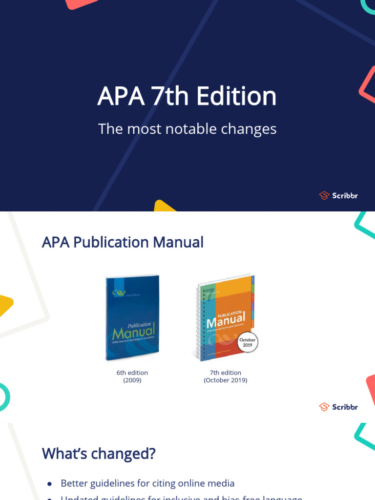 APA 7th Edition Lecture Slides Scribbr | PDF