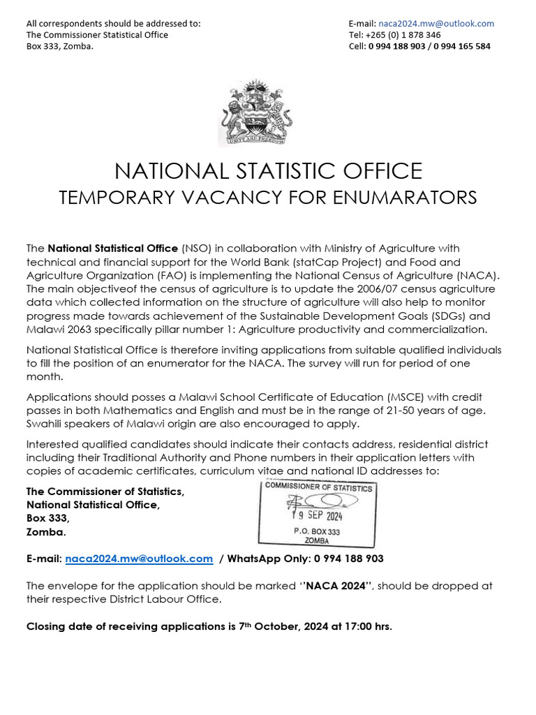 National Statistic Office | PDF