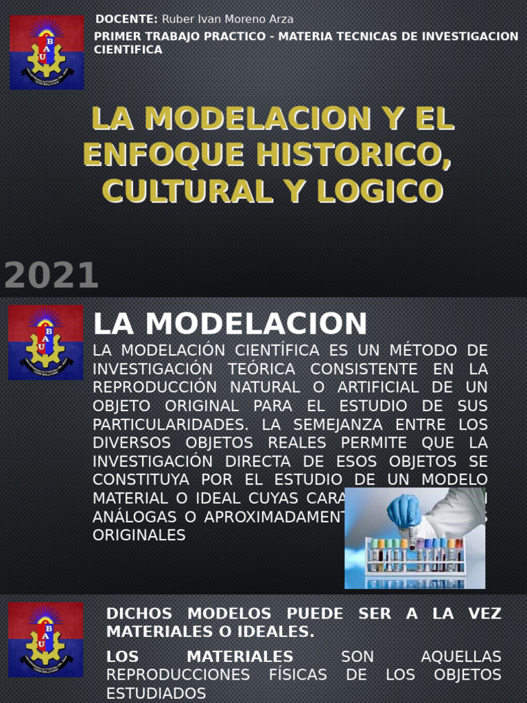 Modelacion y Enfoque Historico, Cultural y Logico JP | PDF