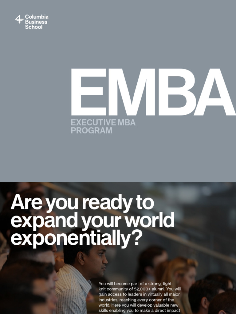 Columbia EMBA NY Brochure FY24 | PDF