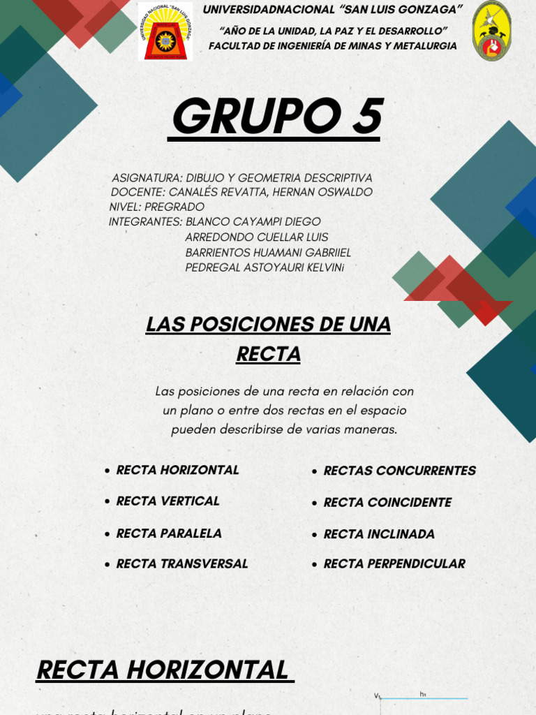 Posiciones de Una Recta | PDF