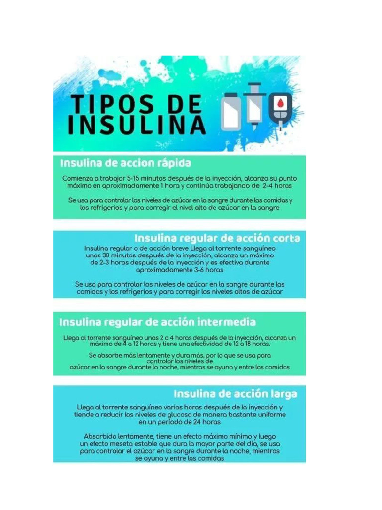 Tipos de Insulina | PDF