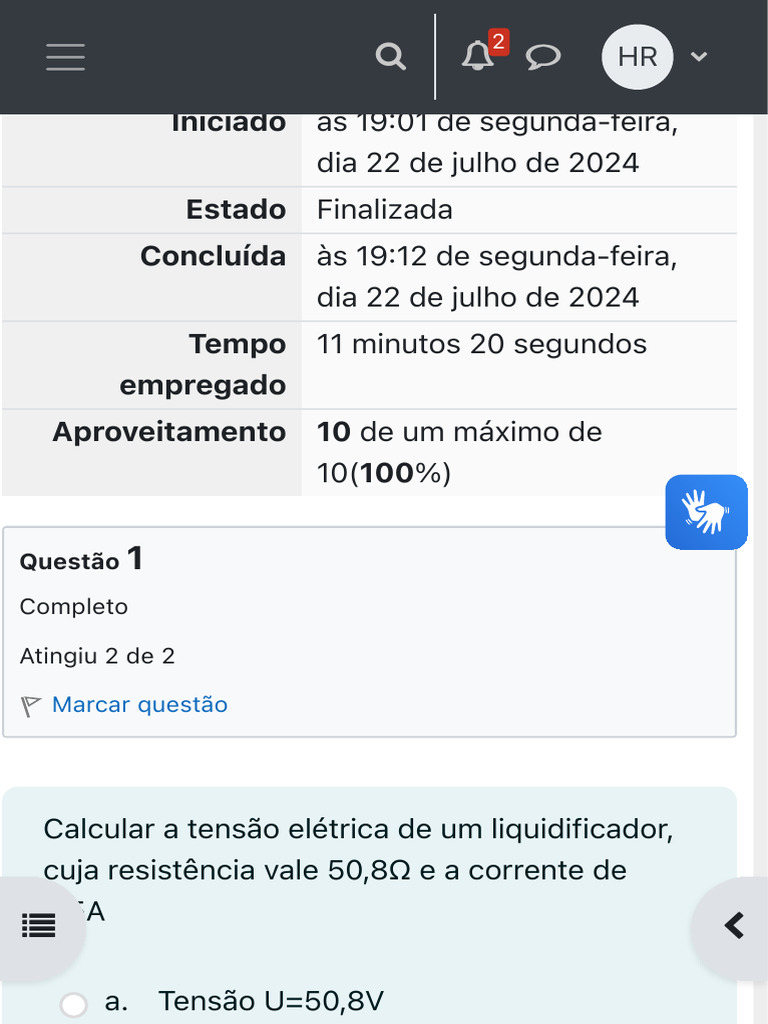 Lista de Exercícios 3 (LE3) Revisão Da Tentativa | PDF