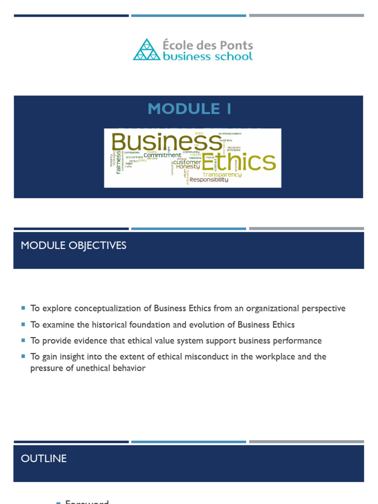 Module 1 - The Importance of Business Ethics | PDF
