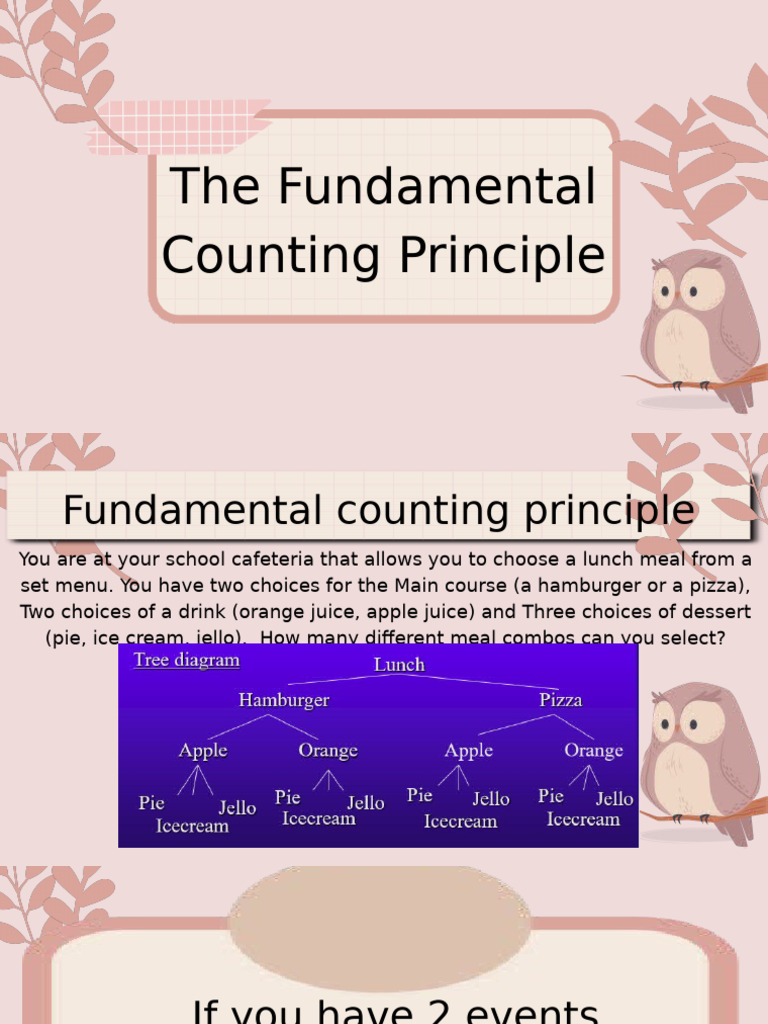 Fundamental Counting Principle and Permutation | PDF