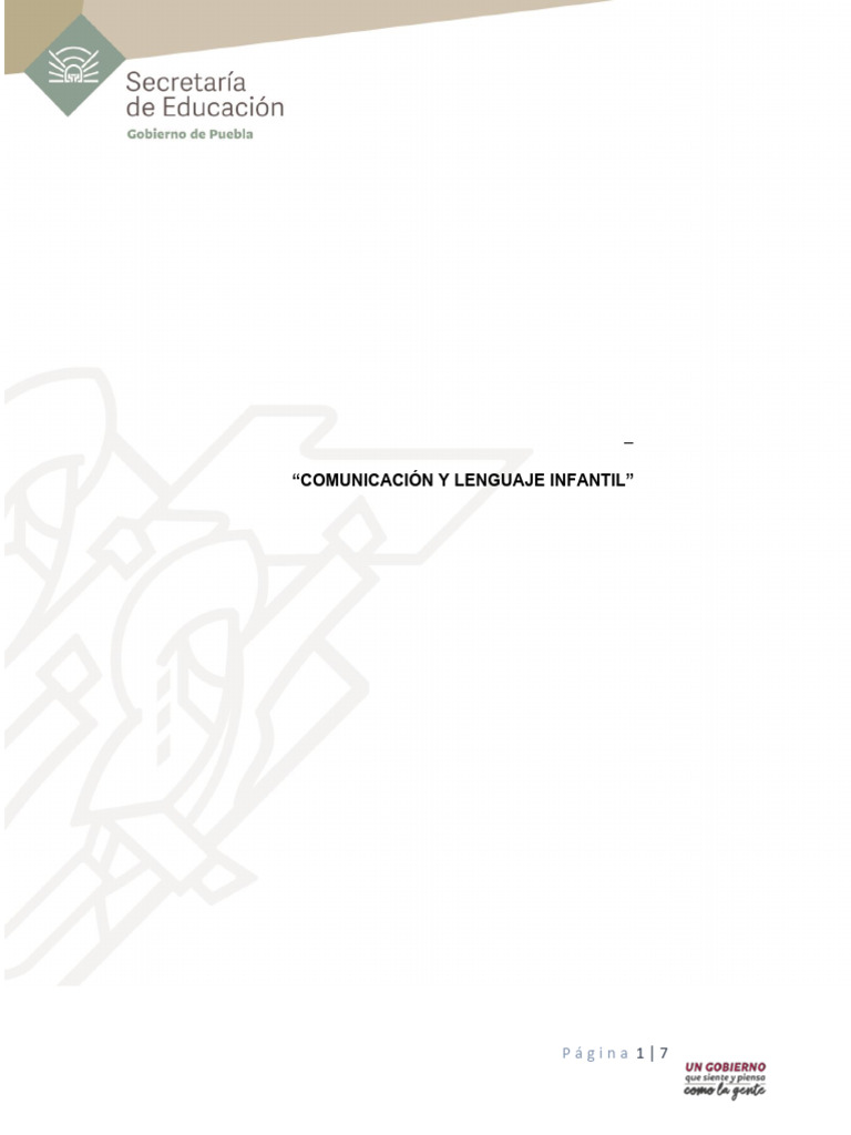 Convocatoria Capep Curso-Taller Comunicacion y Lenguaje Infantil 2024 ...