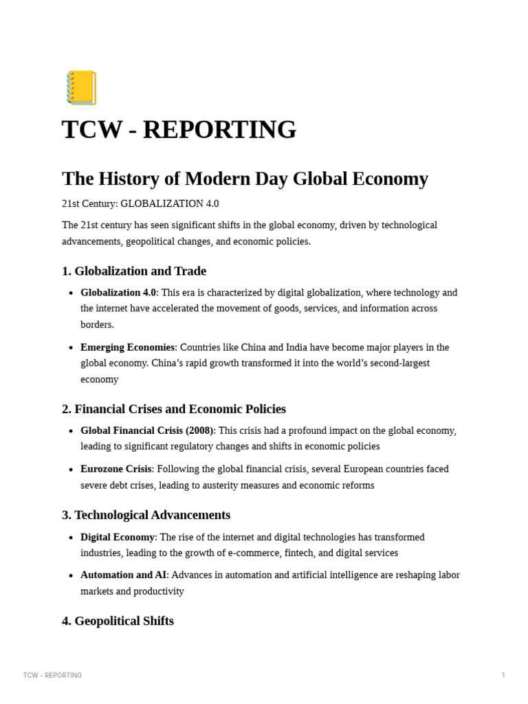 TCW - Reporting | PDF