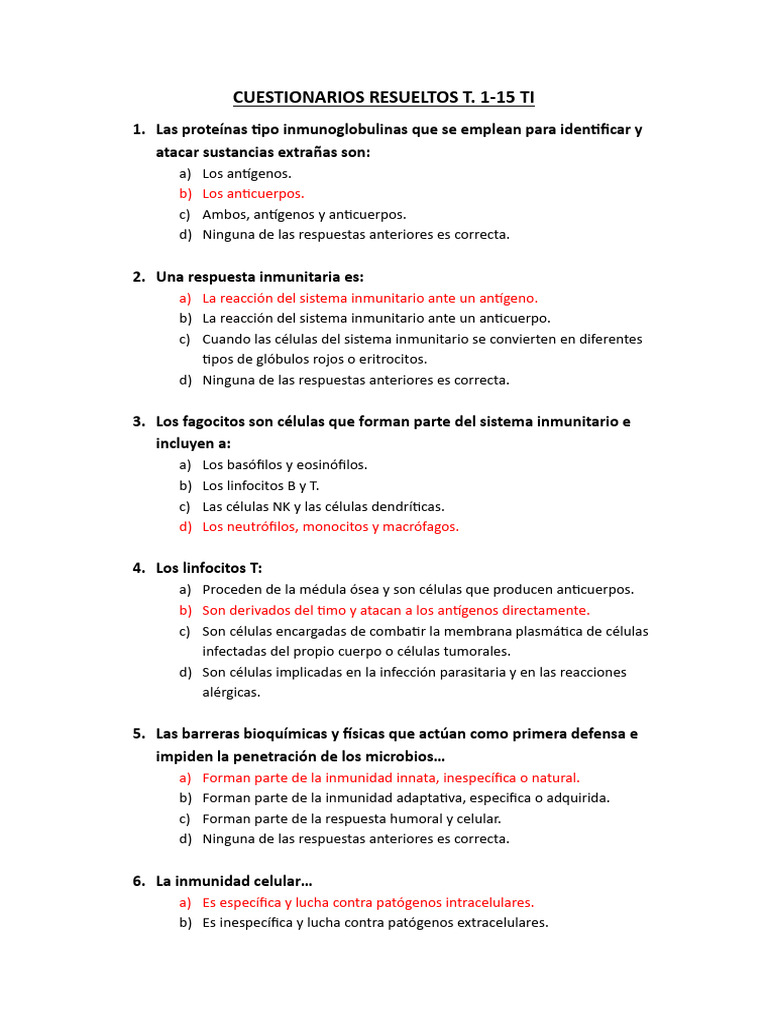 Cuestionarios Resueltos Ti | PDF