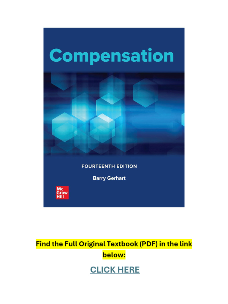 Compensation 14th Edition PDF | PDF | Employment | Labour Economics