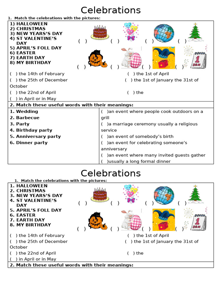 5 Celebrations | PDF