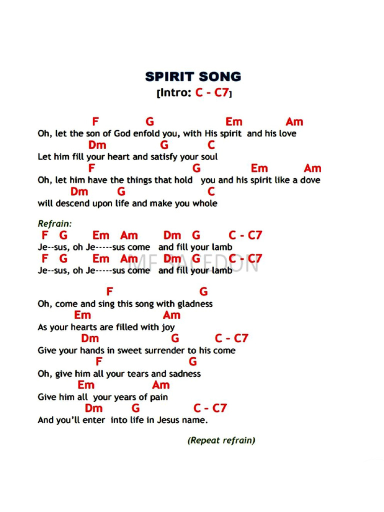 Spirit Song | PDF