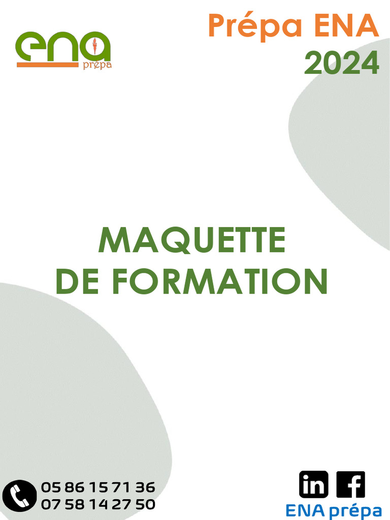 Maquette ENA Prépa 2024 | PDF