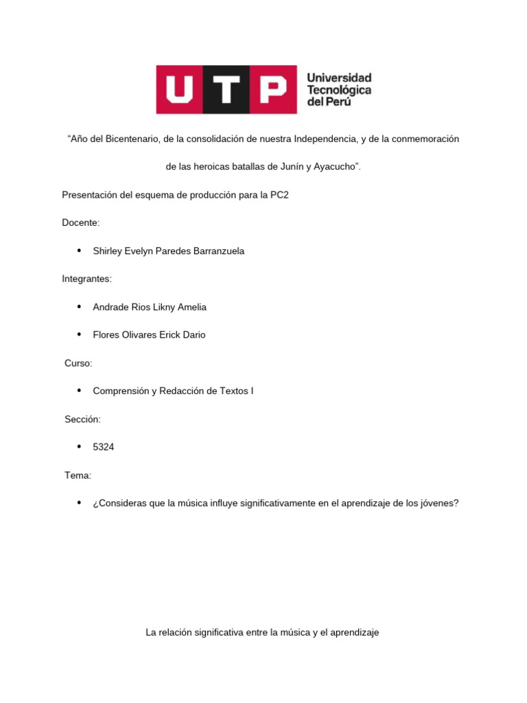 (AC-S15) Semana 15 - Tema 01 Tarea - Práctica Calificada 2 (PC2) | PDF